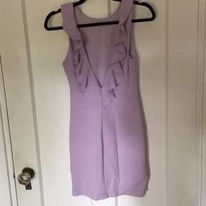 Zara | Dresses | Light Purple Zara Dress With Ruffle Back | Poshmark